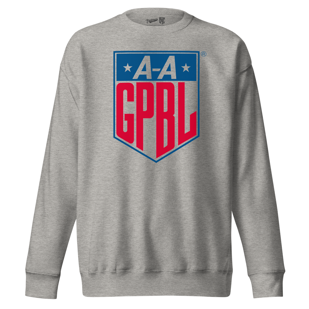 AAGPBL White/Grey Fleece Pullover | Teambrown AAGPBL Apparel