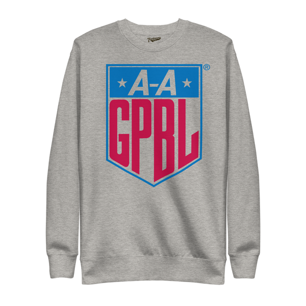 AAGPBL White/Grey Fleece Pullover | Teambrown AAGPBL Apparel