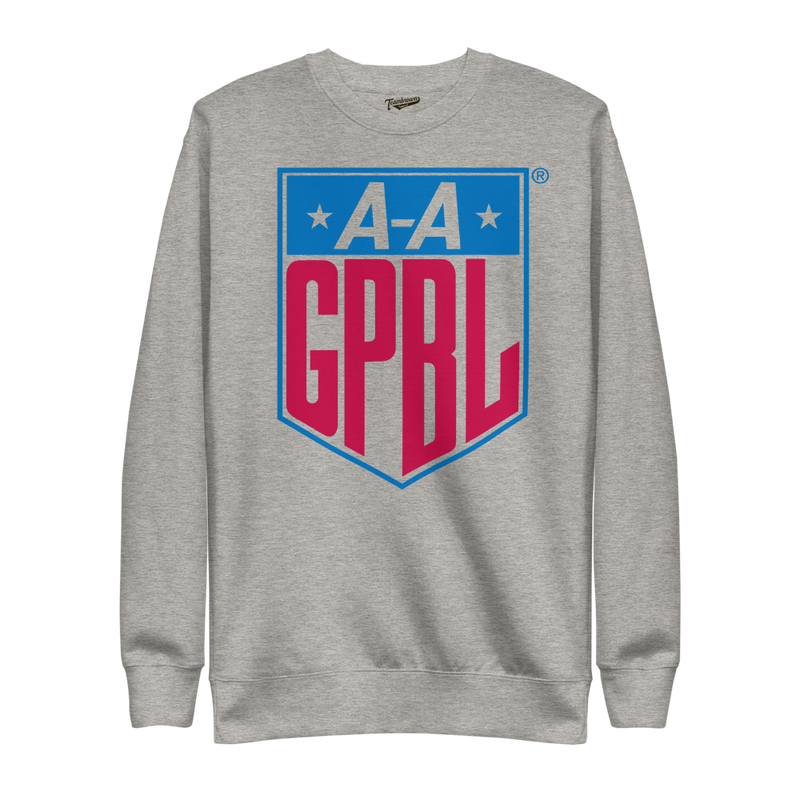 AAGPBL White/Grey Fleece Pullover | Teambrown AAGPBL Apparel